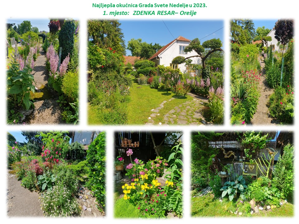Nagrada za najljepšu okućnicu pripala Zdenki Resar iz Orešja ...